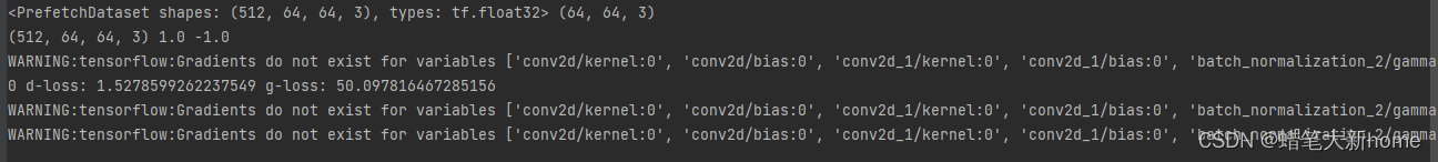 【TensorFlow报错】WARNING:tensorflow:Gradients do not exist for variables when minimizing the loss ...