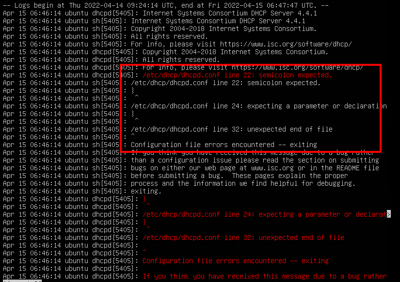ubuntu安装DHCP 服务和排错教程_isc-dhcp-server-CSDN博客