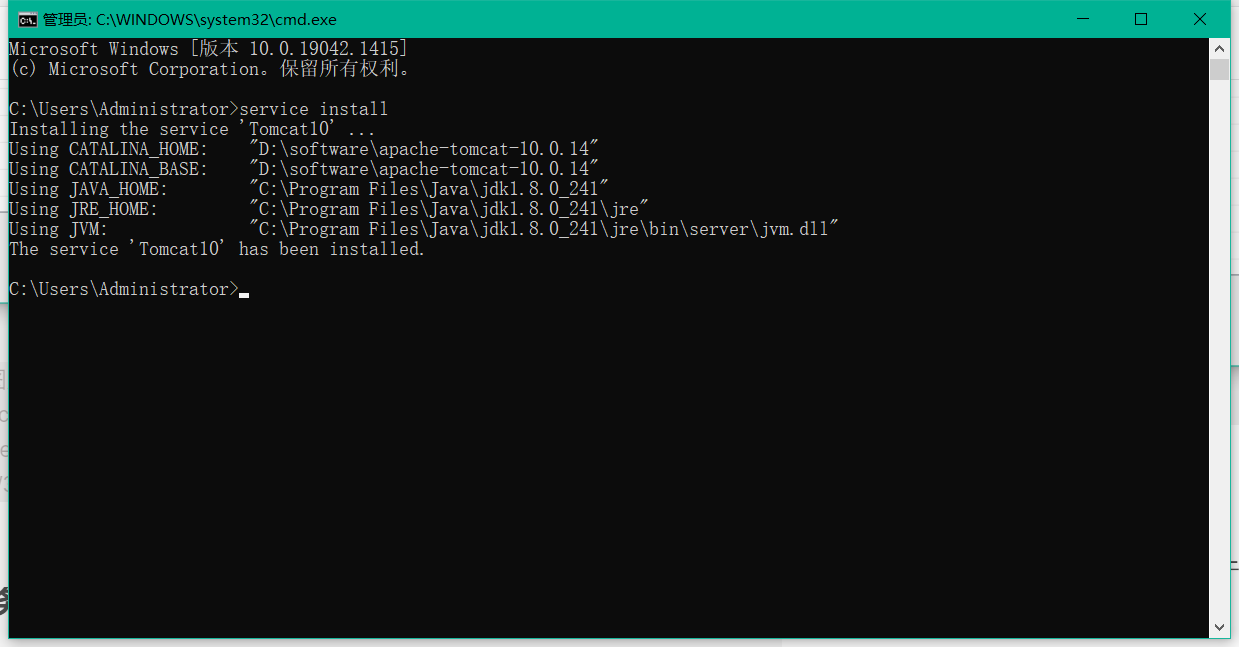 windows下安装tomcat10.0.14_tomcat10.0.14下载-CSDN博客