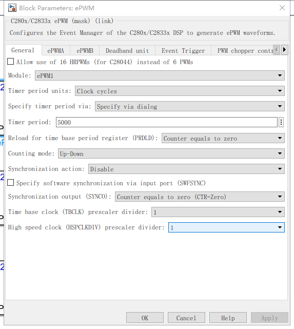 【MBD】使用28335测试ePWM_mbd 28335-CSDN博客