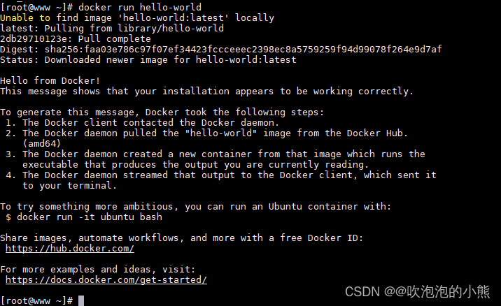 Docker入门_vi /etc/docker/daemon.json-CSDN博客