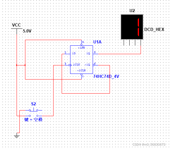 MULTISIM implements D trigger simulation counter - Programmer Sought
