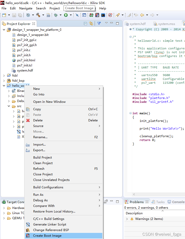 ZedBoard教程PS篇(1):新建hello_world工程-CSDN博客