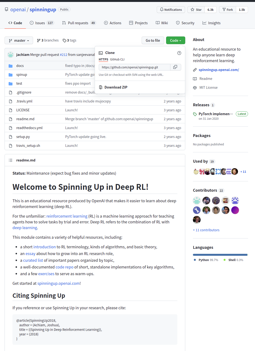 强化学习入门项目 Spinning up OpenAI (1) installation_spiningup.openai-CSDN博客