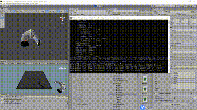 Unity Ml Agent 训练工业机械臂到达目标点 数字孪生机械臂数字孪生demo Csdn博客