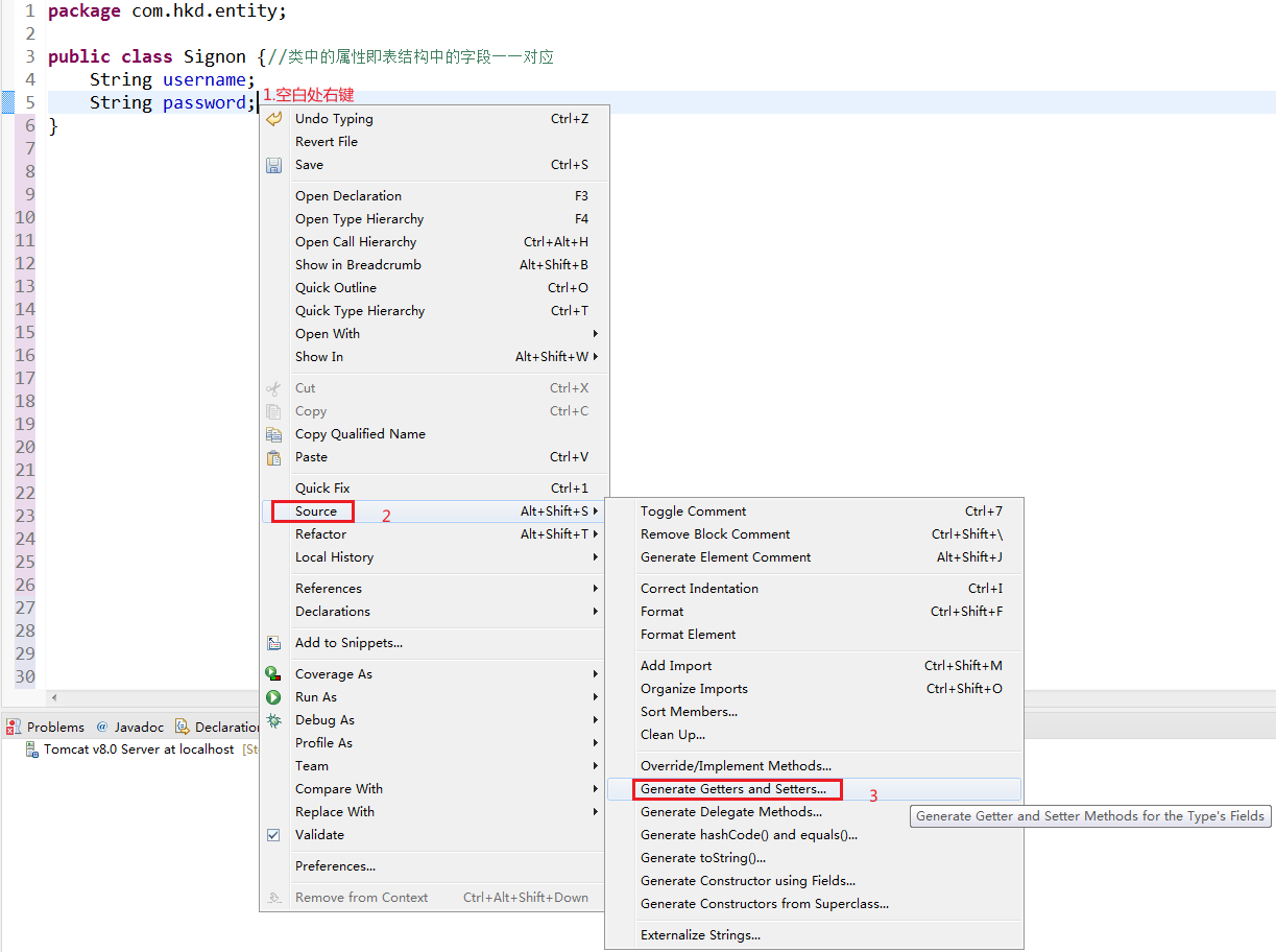 eclipse快速添加get,set和toString方法：_eclipse怎么gatsat-CSDN博客