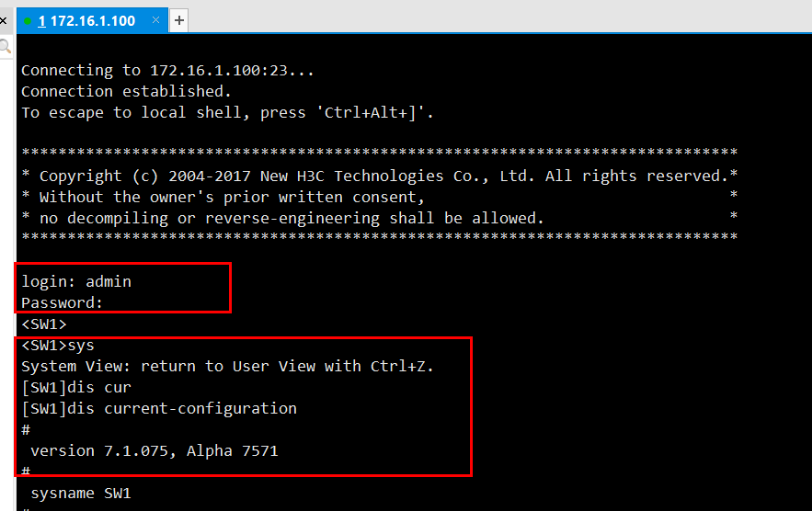 华三H3C交换机如何配置和使用telnet远程登录设备_华三telent 登录问题-CSDN博客