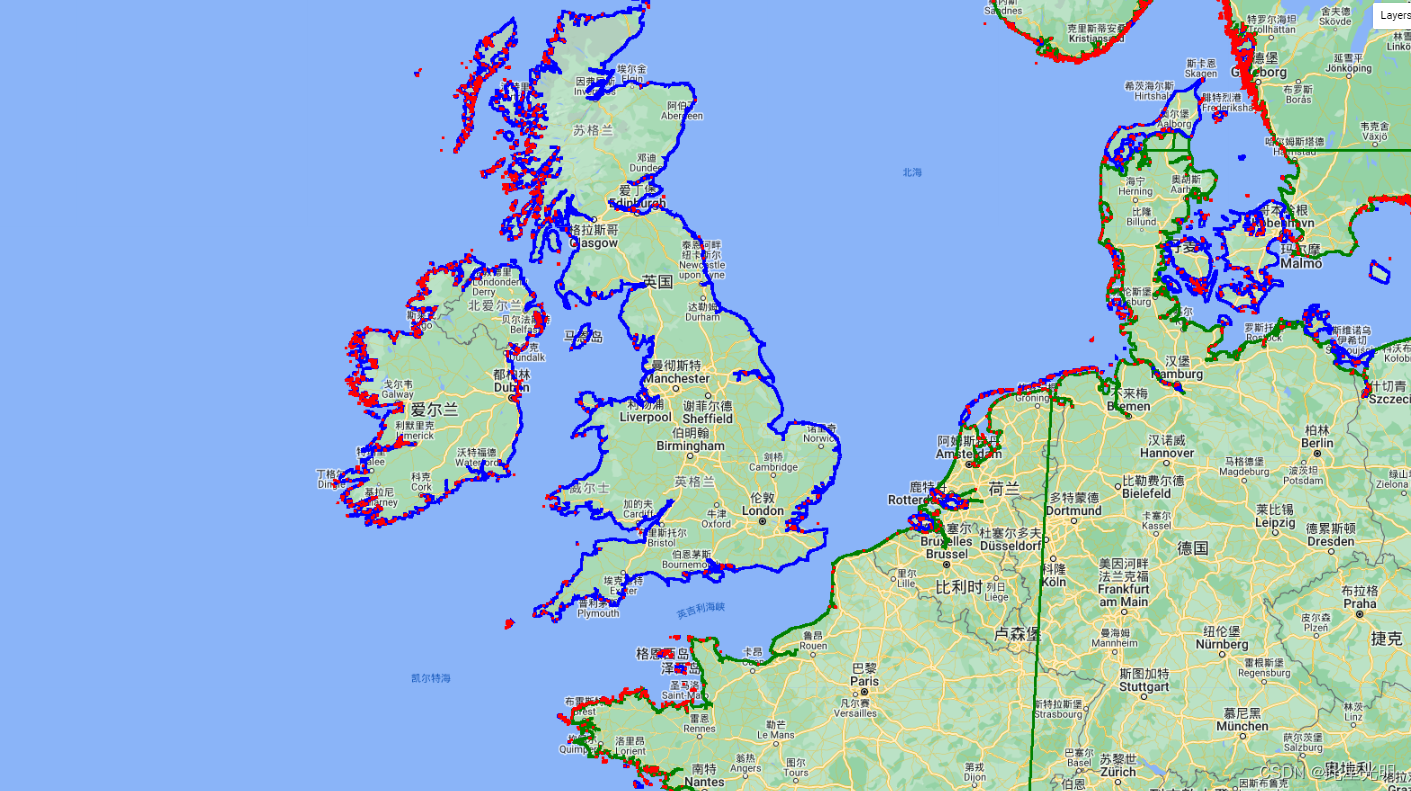 Google Earth Engine （GEE） ——全球海岸线数全球海岸线数据集30米分辨率_google earth engine识别 ...