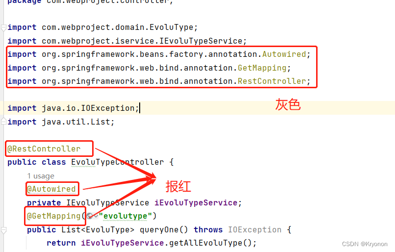 Import Org Springframework Beans Factory Annotation Autowired;灰色的 The Import Org Springframework