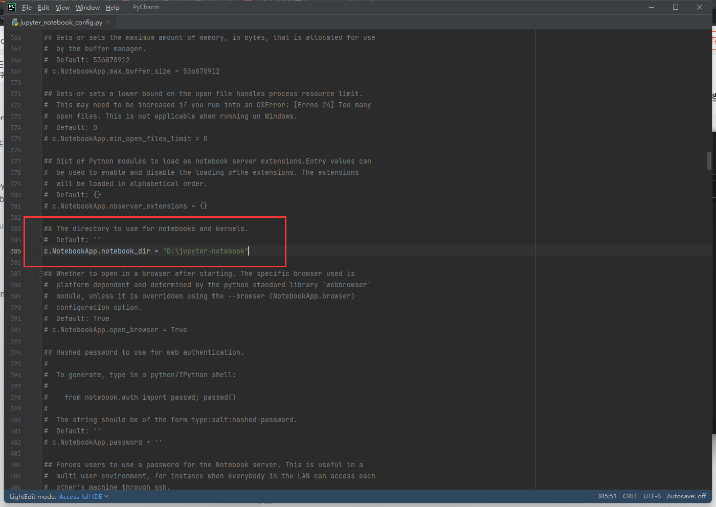 Windows 10/11 最新版 jupyter notebook 更改配置默认路径_windows 11 jupyter notebook ...