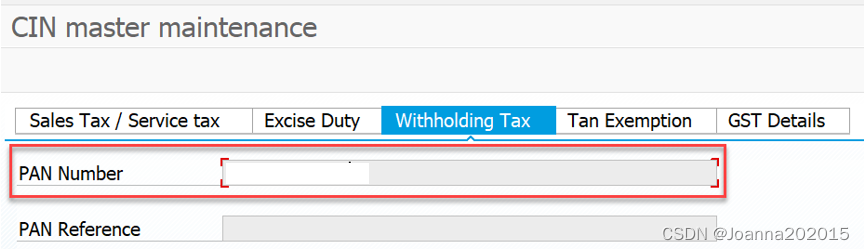 SAP供应商主数据的维护-印度TDS_pan number-CSDN博客