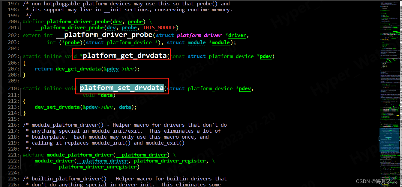 2023-07-20 linux platform_set_drvdata、platform_get_drvdata和i2c_set_clientdata i2c_get_clientdata ...