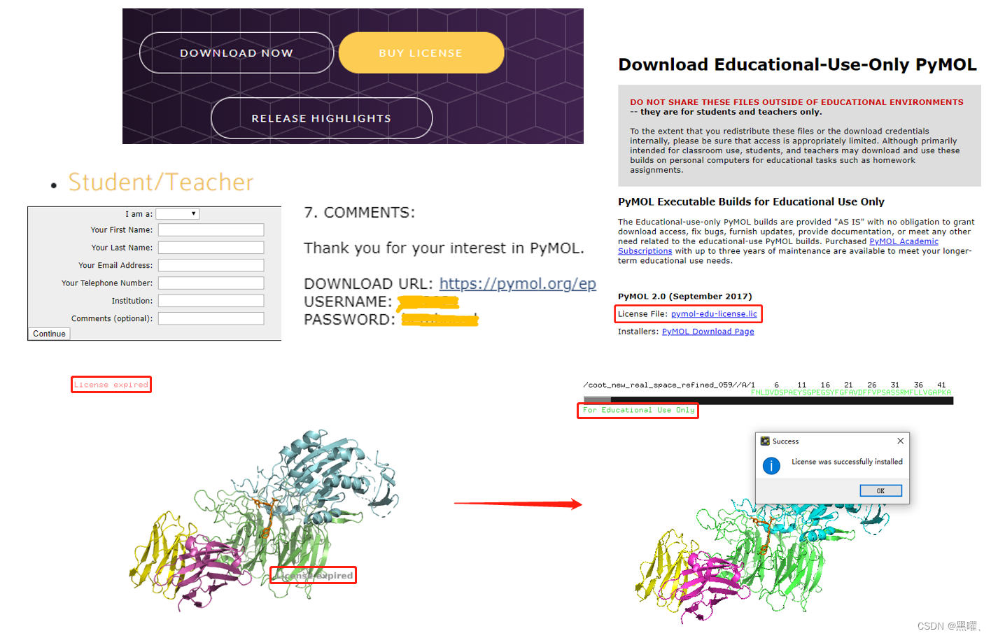 Pymol简单操作图文介绍pymol License Csdn博客