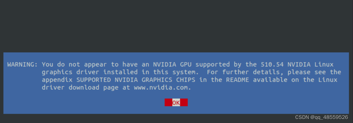 【Linux】WARNING: You do not appear to have an NVIDIA GPU supported by the XXX NVIDIA Linux-CSDN博客