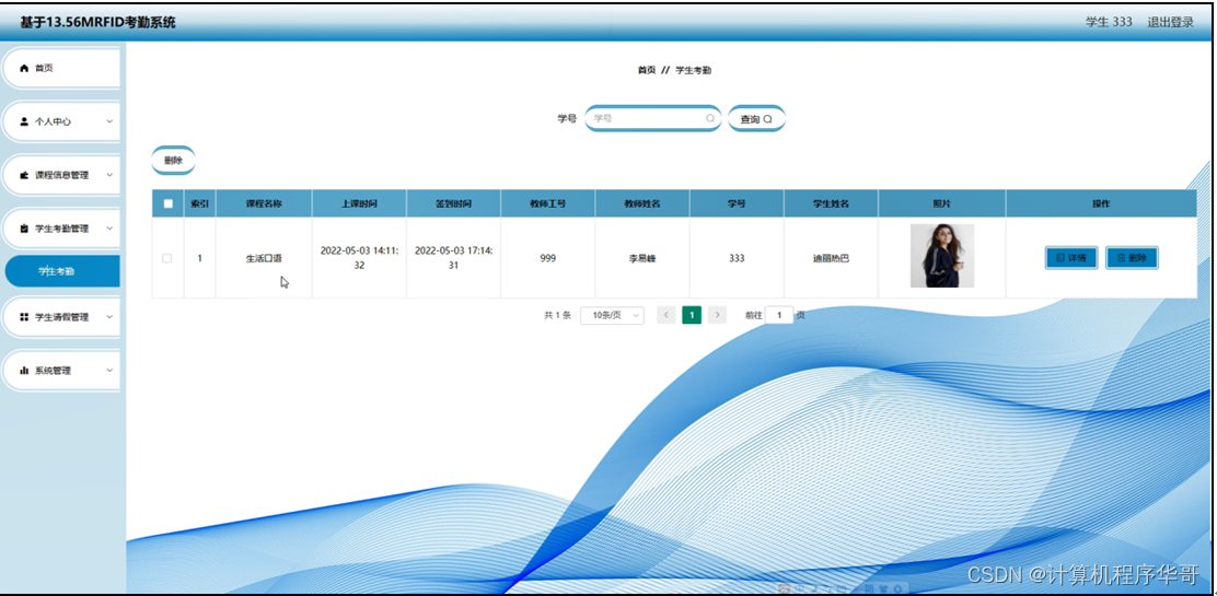计算机毕设(附源码)java Ssm基于1356mrfid考勤系统1356mhzrfid Java Csdn博客