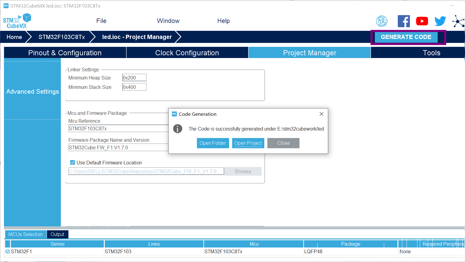 基于HAL库实现流水灯_hal库application structure-CSDN博客