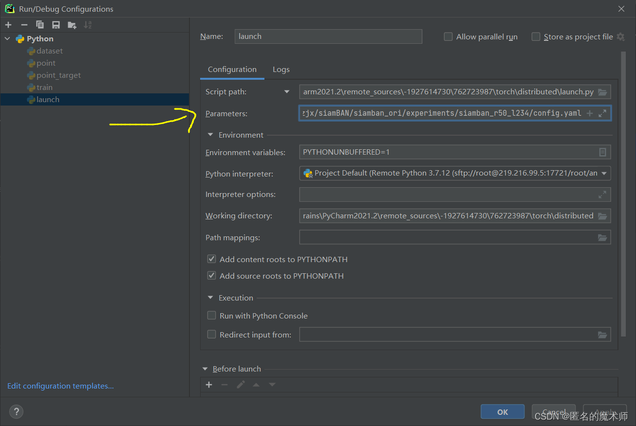 pycharm连接云端服务器后实现远程debug调试_pytorch pycharm ssh debug-CSDN博客