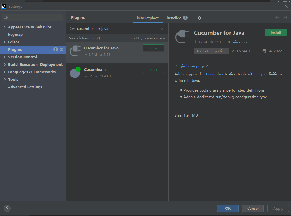 【Cucumber系列】Gradle新建Cucumber项目（Java）_idea gradle+cucumber项目怎么启动-CSDN博客