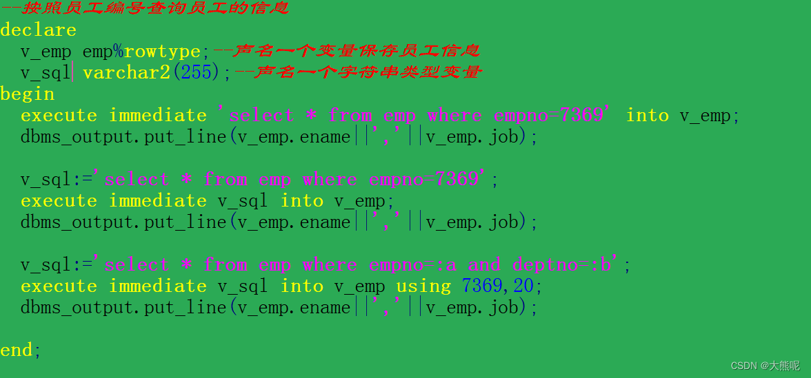 Plsql之动态sql与异常plsql 执行动态sql Csdn博客
