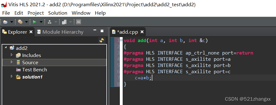vitis HLS 创建IP核步骤_vitis hls top function-CSDN博客