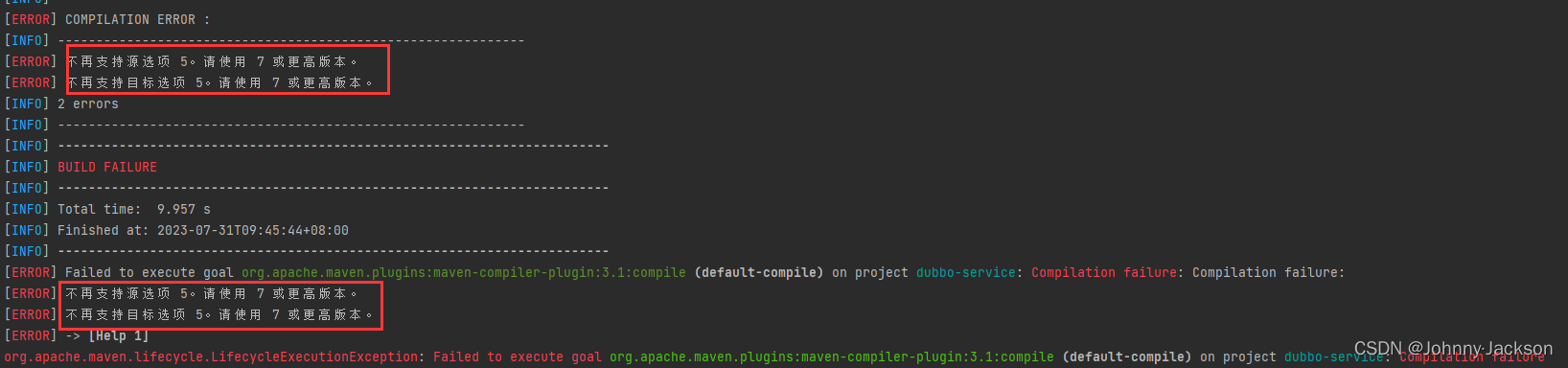 【已解决】maven打包报错:could Not Resolve Dependencies Failed To Collect Dependencies Maven Johnny