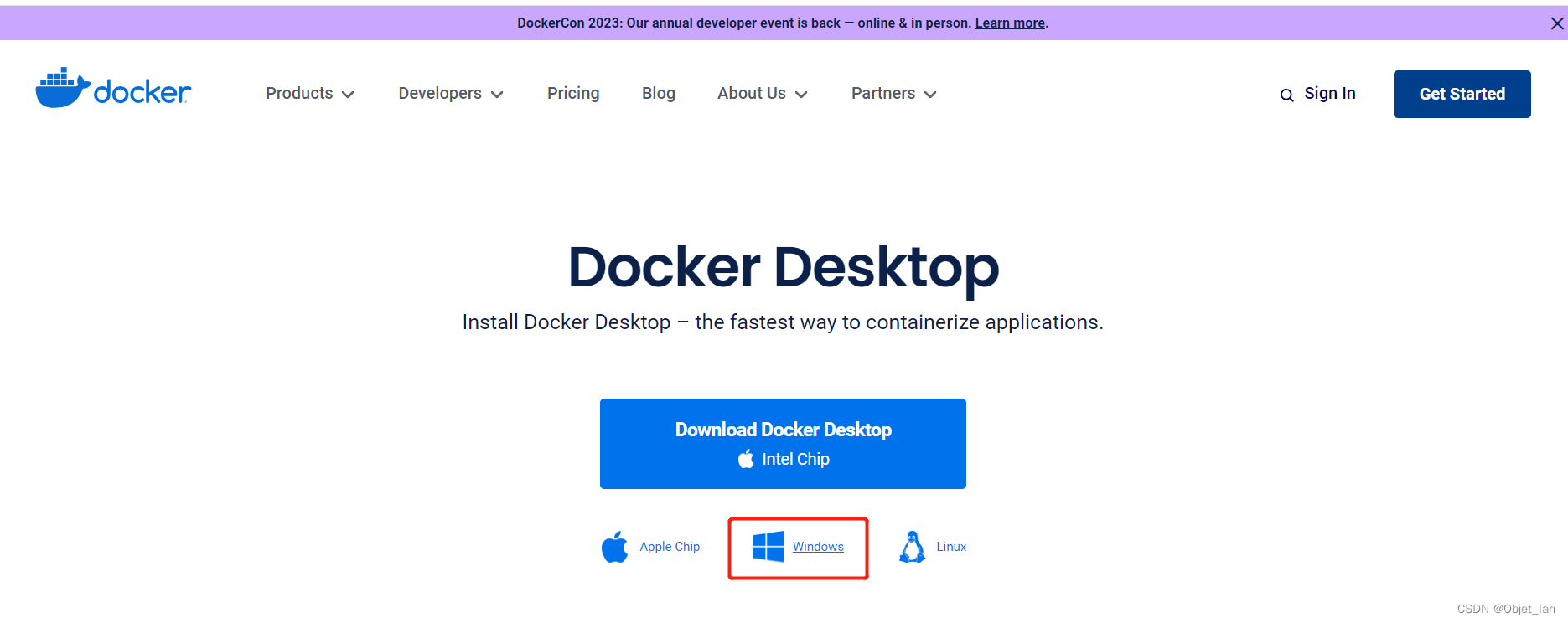 Windows Docker安装 Csdn博客