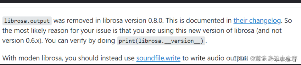 Attributeerror Module ‘librosa‘ Has No Attribute ‘output‘（2种方法）module Librosa Has No 