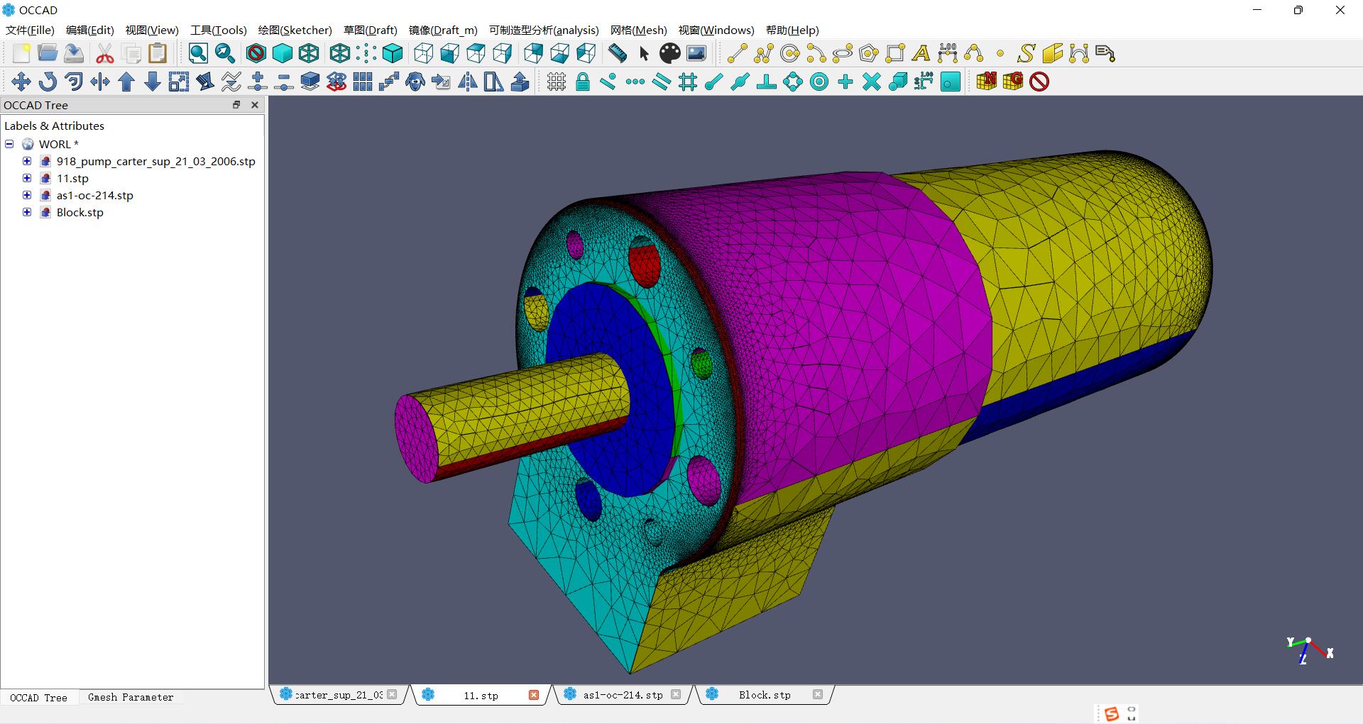 初探QT+OSG+OCC的CAD平台之GMSH划分后以按面获取相应的点与单元_gmsh getnodes-CSDN博客