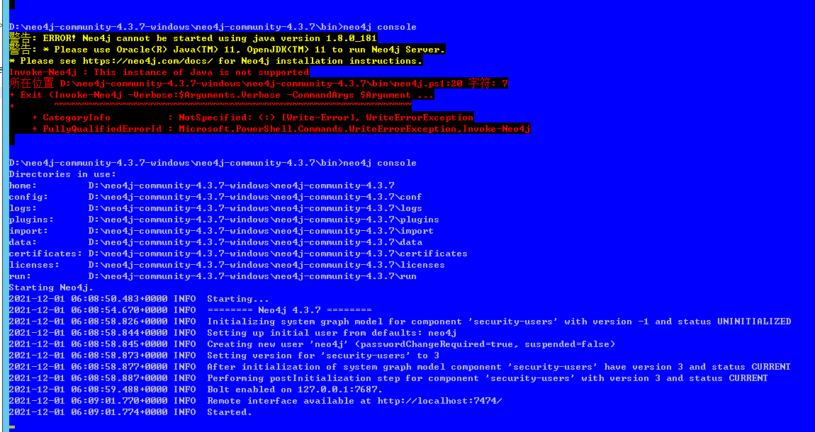 NEO4J指定JDK路径_invoke-neo4j : this instance of java is not suppor-CSDN博客