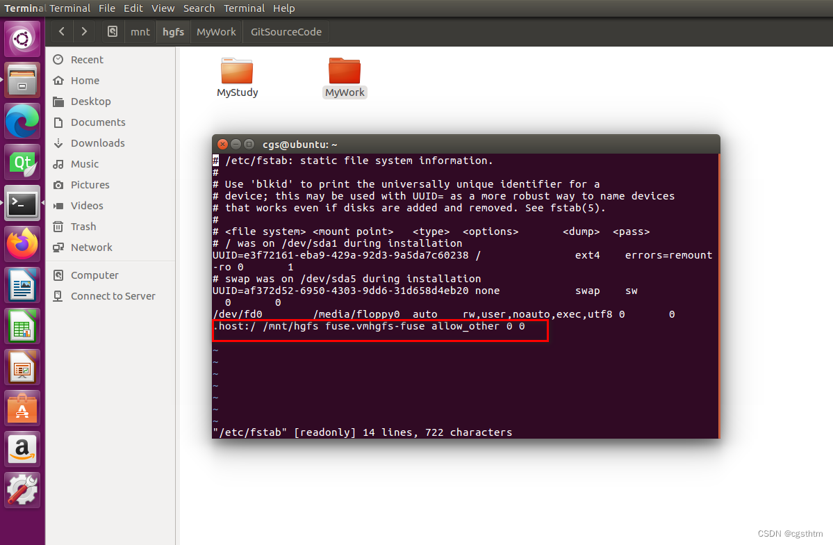 VMware下Linux虚拟机挂载Windows共享文件夹_vmware 如何挂在win文件-CSDN博客