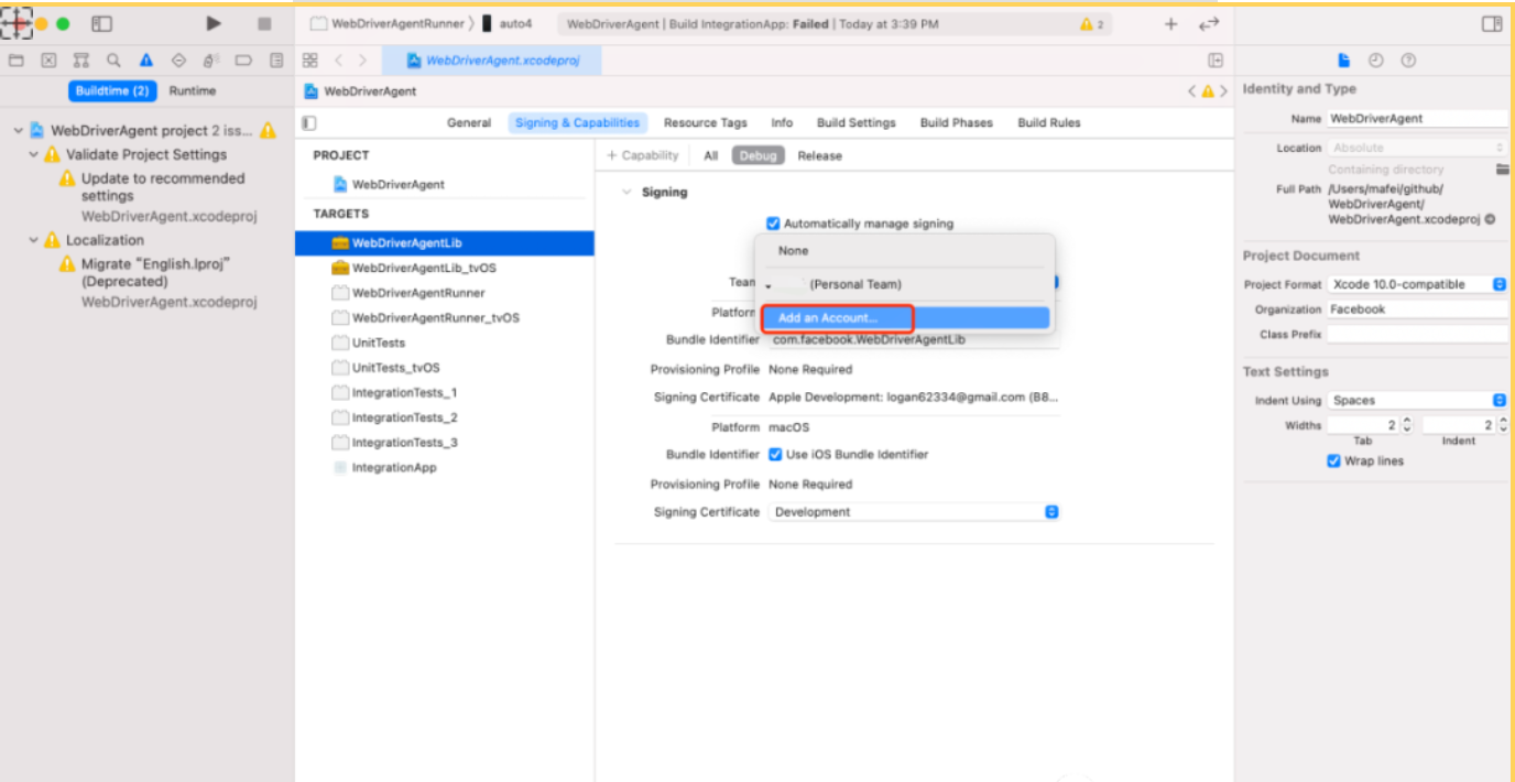 iOS真机安装WebDriverAgent图文详解_怎么将webdriveragent-runner单独安装在手机上面-CSDN博客