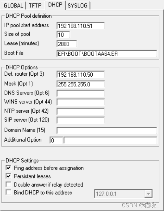 PXE Tftpd64 CSDN pxe-tftpd64-csdn