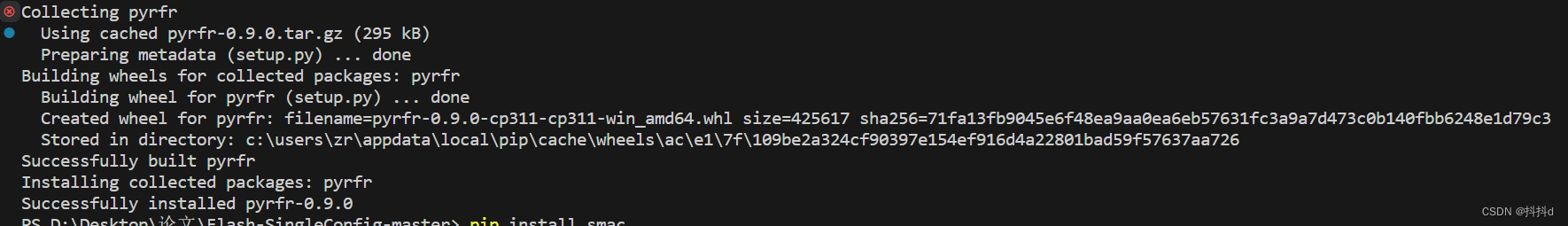 Python3中pip install smac报错，pip install pyrfr报错解决办法_error: failed building wheel for pyrfr-CSDN博客