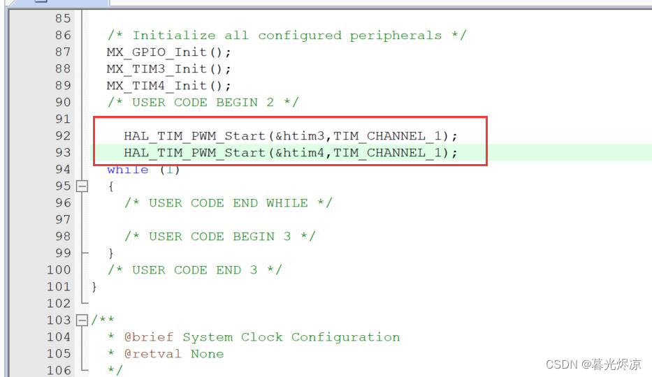 使用TIM3和TIM4，实现2个 LED呼吸灯的效果_pwm tim4_暮光烬凉的博客-CSDN博客
