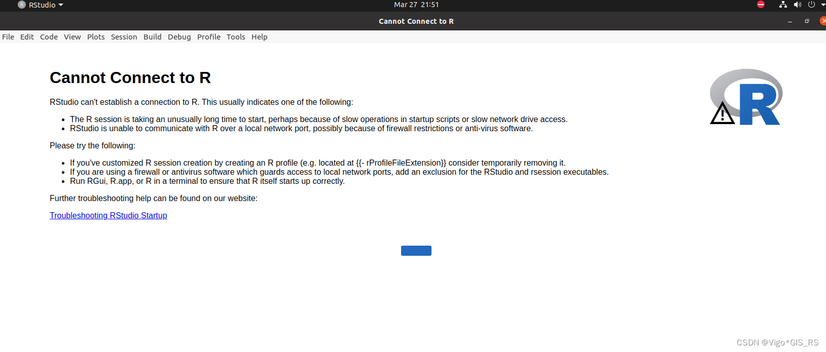 RStudio cannot connection to R._rstudio cant establish-CSDN博客