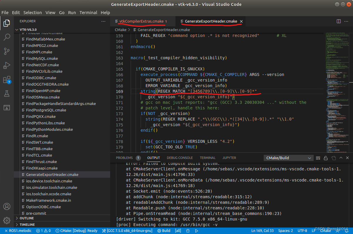 ubuntu18.04 编译 vtk6.3.0报错：“cc: error: ARGS: No such file or directory_cc: error: args: 没有那个文件或目录 ...
