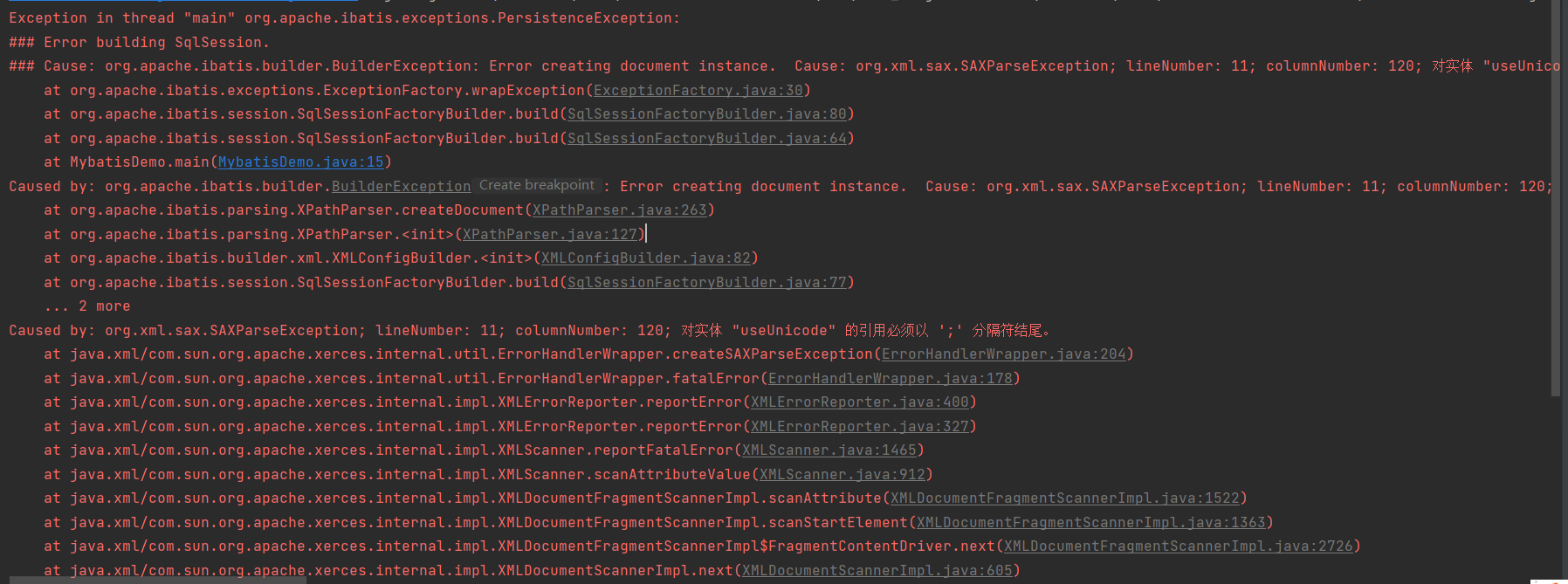 Mybatis错误： Error Building Sqlsession Csdn博客