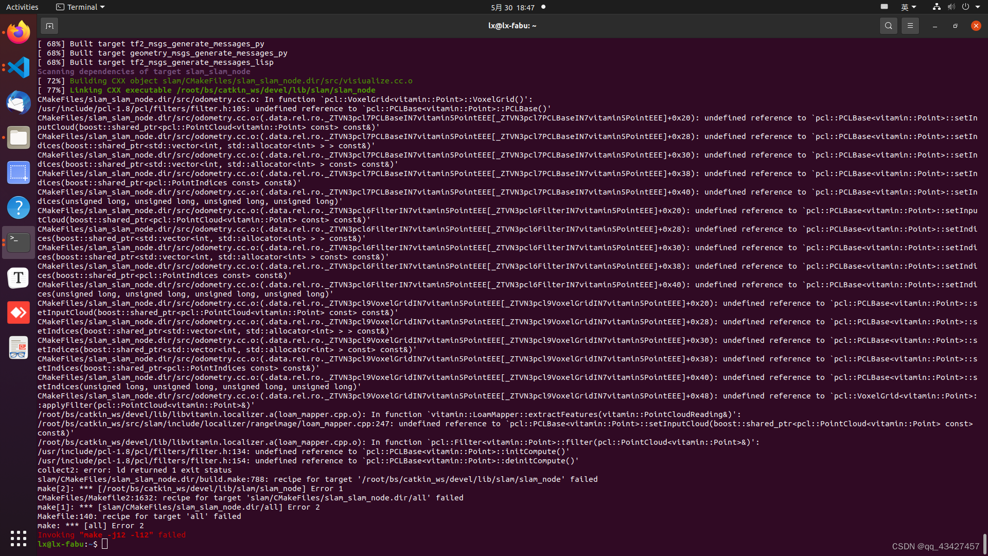 pcl自定义点云类型发生undefined reference to ‘pcl::PCLBase...’错误-CSDN博客