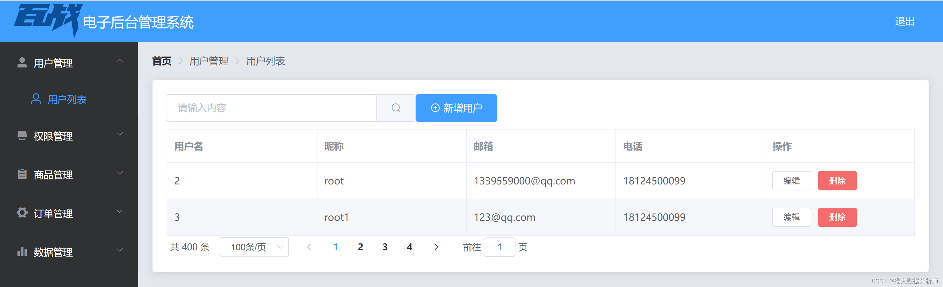 47.(前端)用户列表的数据填充_前端内容填充-CSDN博客 47.(前端)用户列表的数据填充_前端内容填充-CSDN博客
