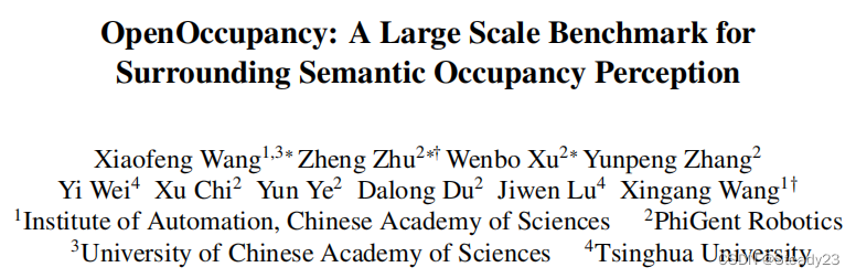 OpenOccupancy: A Large Scale Benchmark for Surrounding Semantic ...