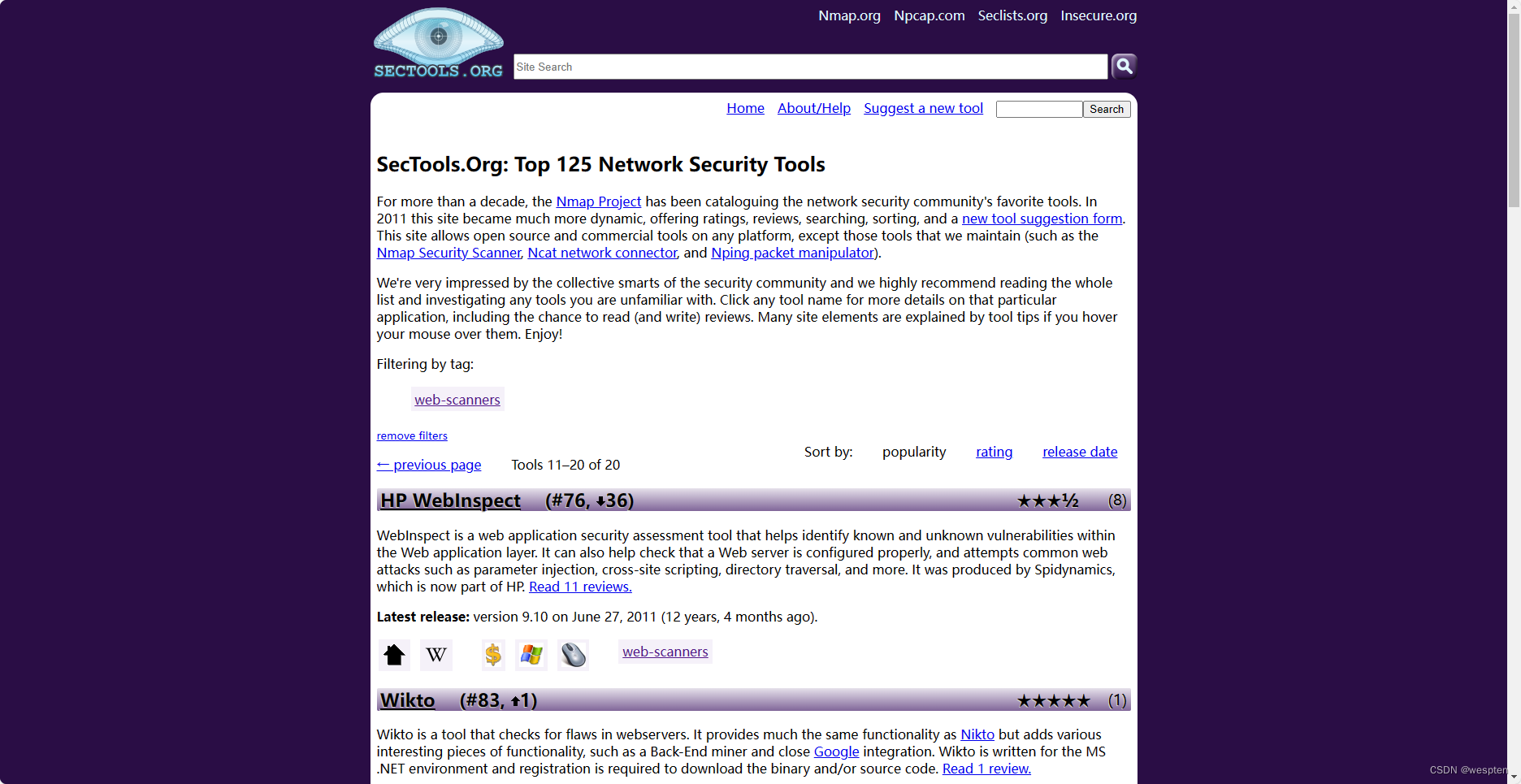 Web安全扫描工具搭建与使用（附扫描工具安装包）_websecurify-CSDN博客