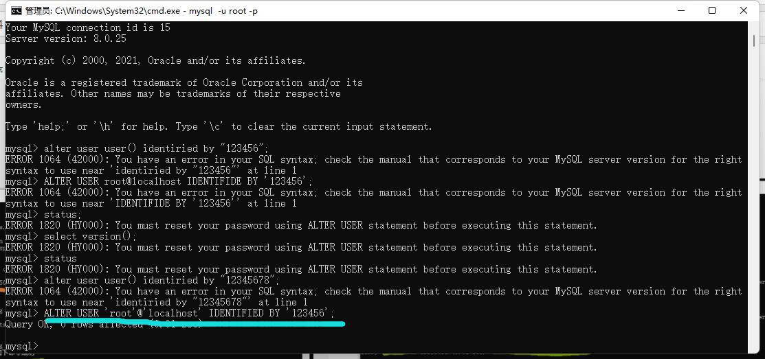 mysql-8.0.25-winx64 安装教程_mysql-8.0.25-win64安装教程-CSDN博客