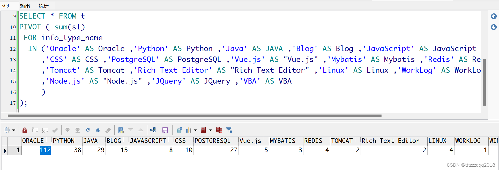 【oracle】oracle行转列、列转行的几种方法oracle 列转行 Csdn博客