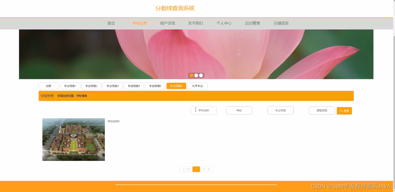 计算机毕设ssm分数线查询系统y341h(开题源码) Csdn博客