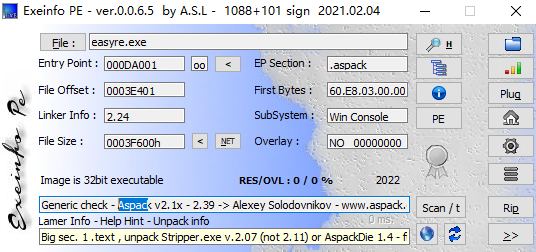2022DASCTF X SU 三月春季挑战赛——REVERSE——easyre_easyre.exe-CSDN博客