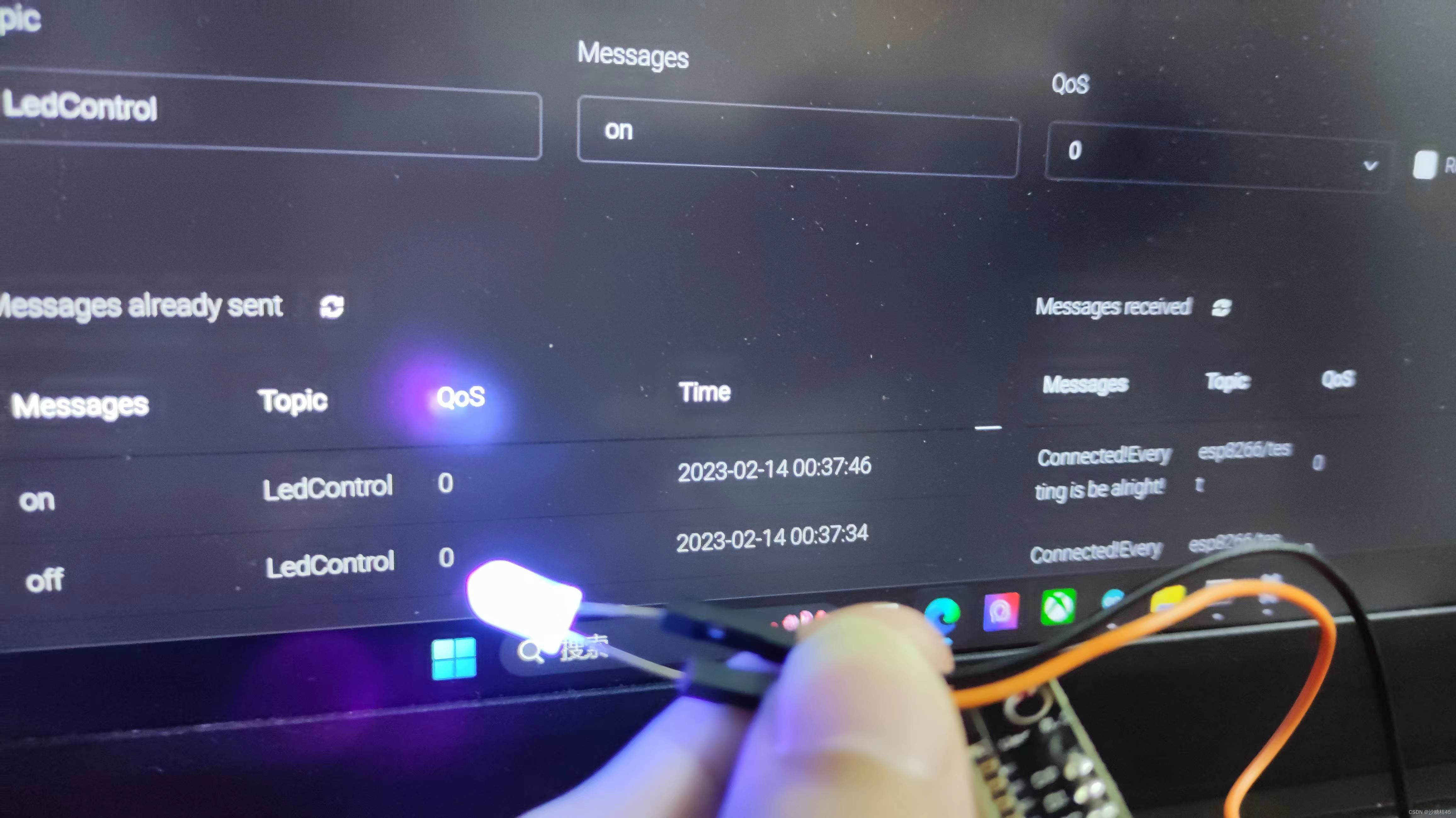 ESP8266----联动本地EMQX（MQTT协议）实现互相通信_esp8266 emqx-CSDN博客