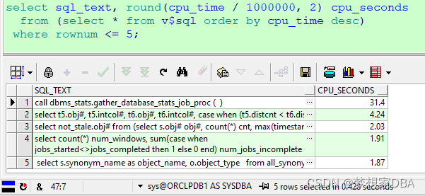 查找数据库中的TOP SQL语句-CSDN博客