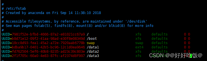 将服务器里的50G数据盘，分3个区，一个10G (ext4)，两个20G(xfs)，分别挂载到目录/data1、/data2、/data3，并将挂载信息写入fstab。_给50g磁盘的分配3个 ...