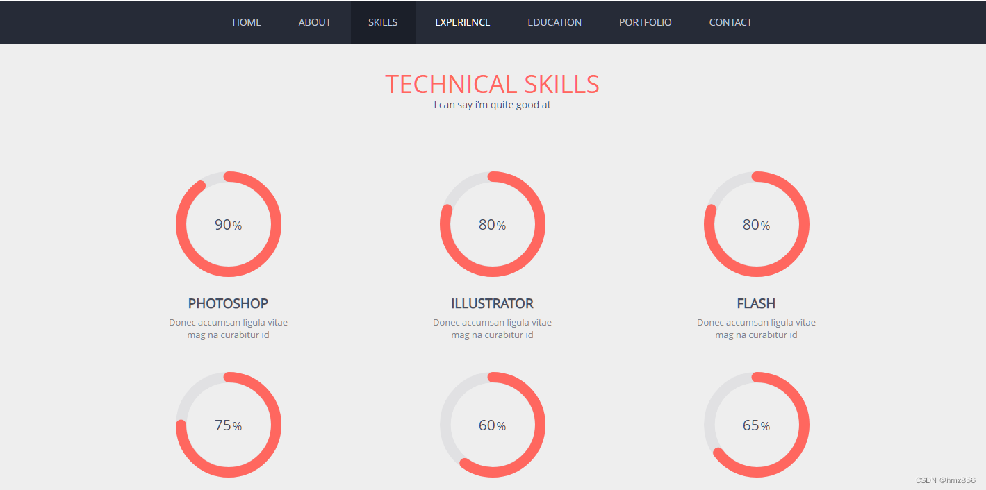 【div+css模板专题模板】Flato大屏扁平化响应式简历作品网页模板_灰色 蓝色 宽屏 扁平化 响应式 简历 设计师 案例 展示 作品 单页 清爽 跳转 bootstrap 手机 css3 ...